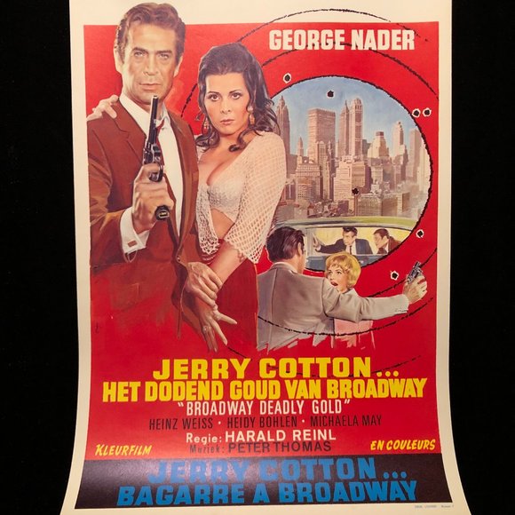 Art | Dead Body On Broadway 1969 Belgian Movie Poster George Nader ...